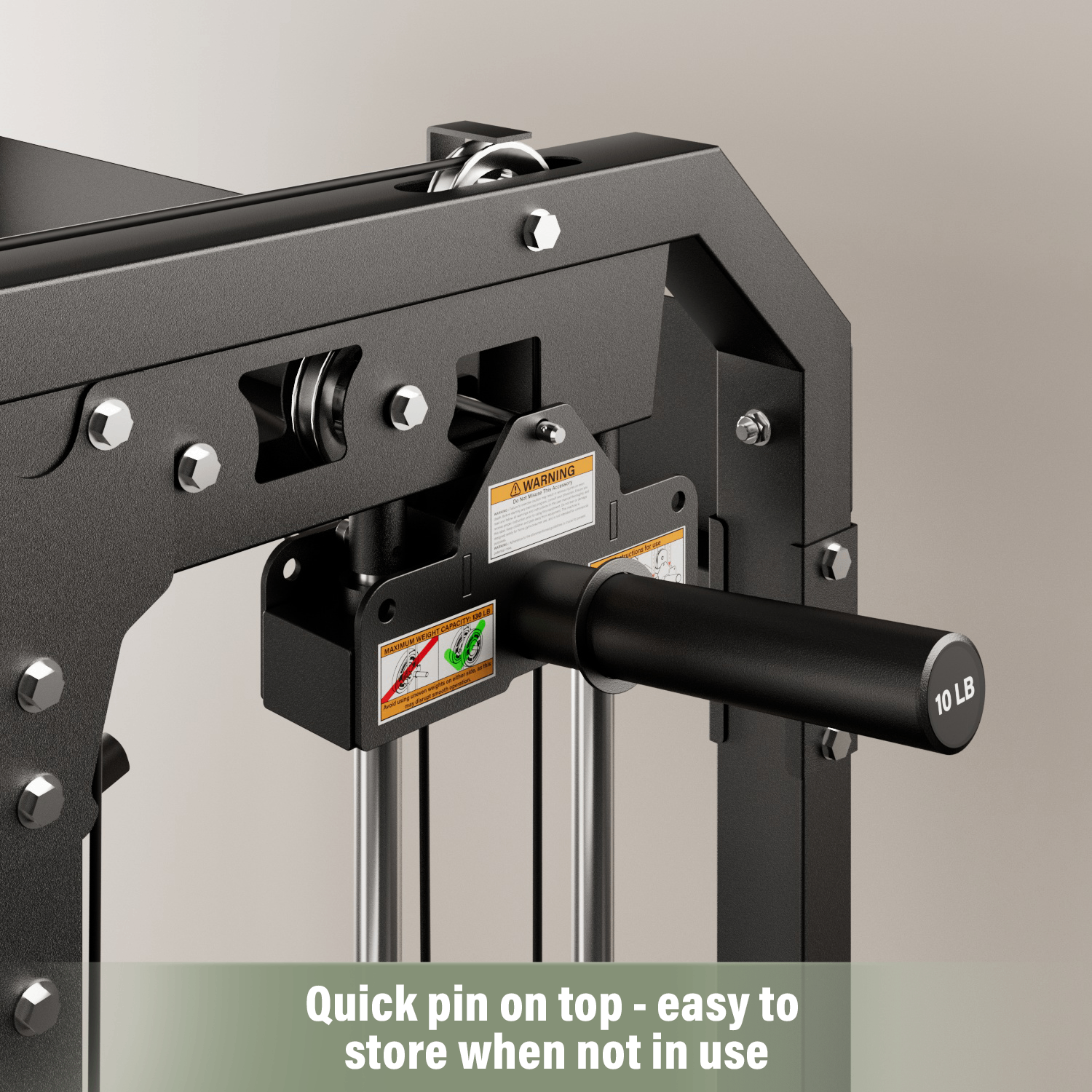 Weight Stack Pin Extender for Cable Machines | Major Fitness