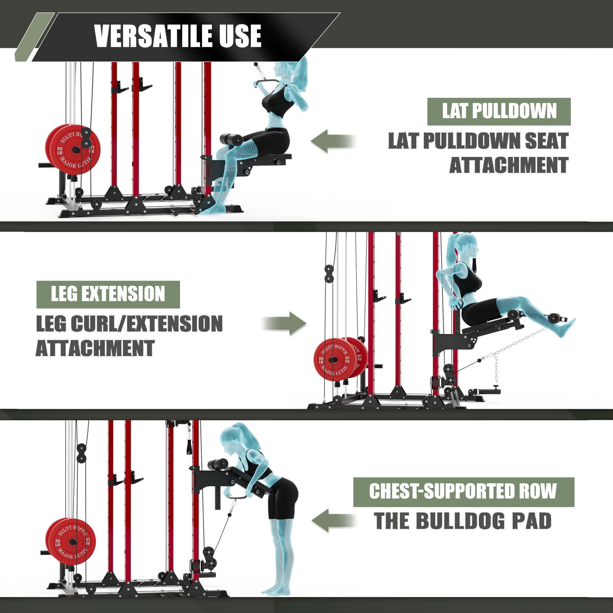 Rack Mounted Leg Extension